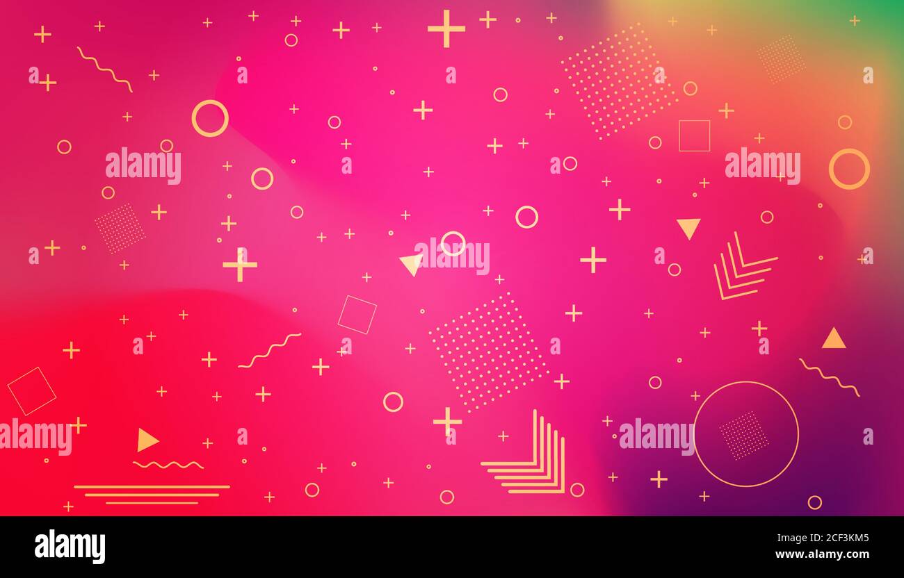 Abstract modern graphic element. Dynamical colored forms and waves ...