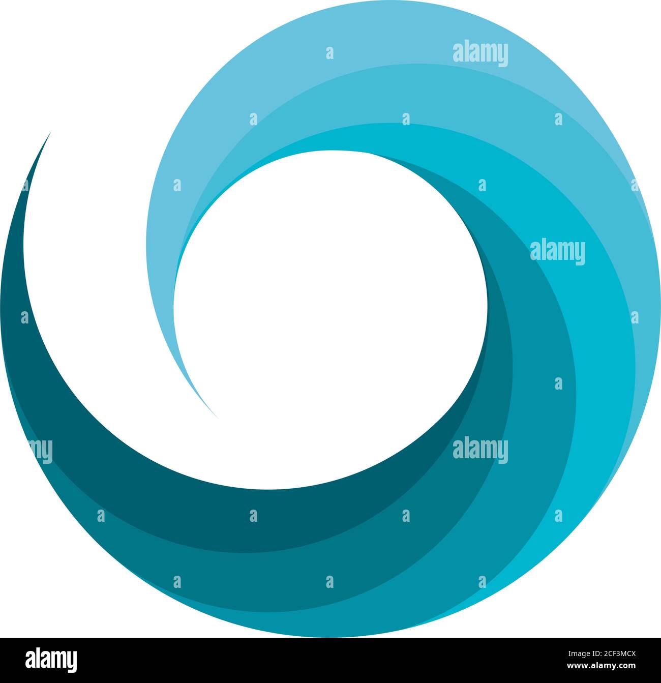 Geometric logo design, vector illustration, shades of blue Stock Vector ...