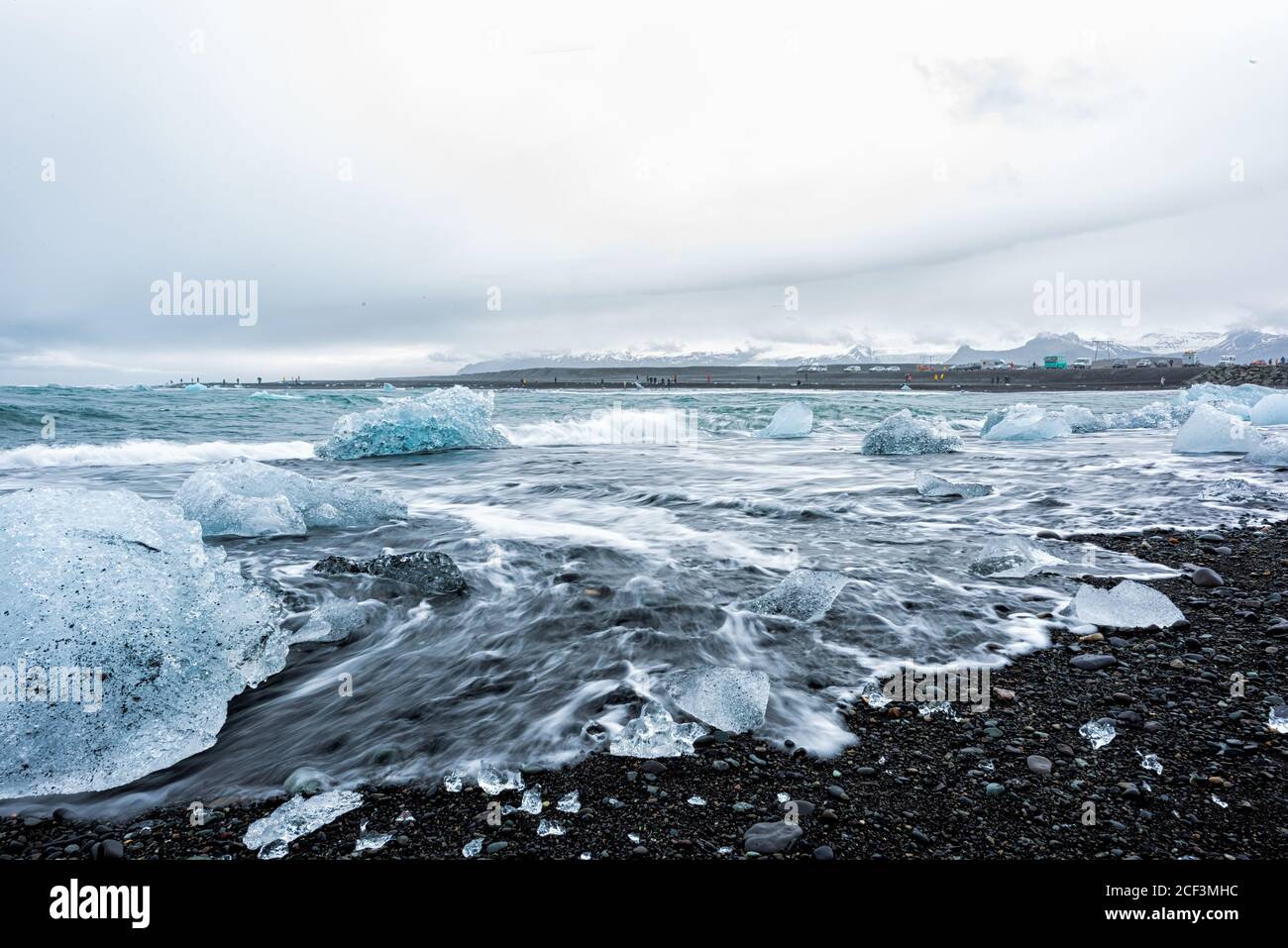 Waves crashing on iceberg in hi-res stock photography and images - Alamy