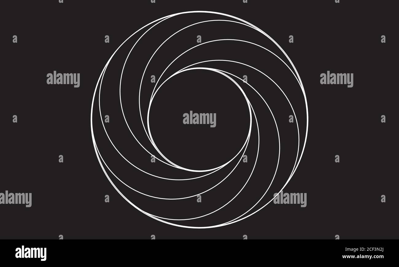 Circular geometric logo idea, vector illustration Stock Vector Image ...