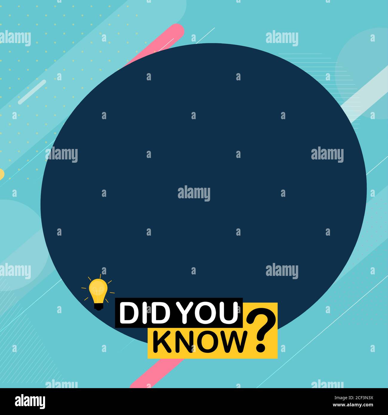 Did you know label sticker with speech bubble. Vector Illustration ...