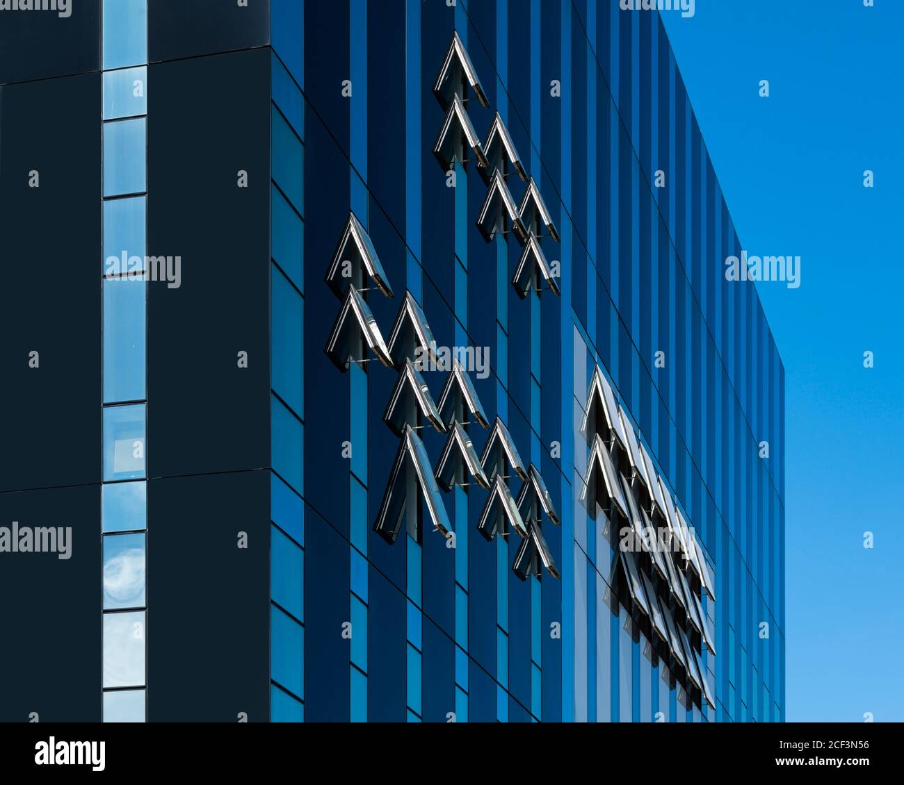 Detail of the Cube building in Corby Stock Photo - Alamy