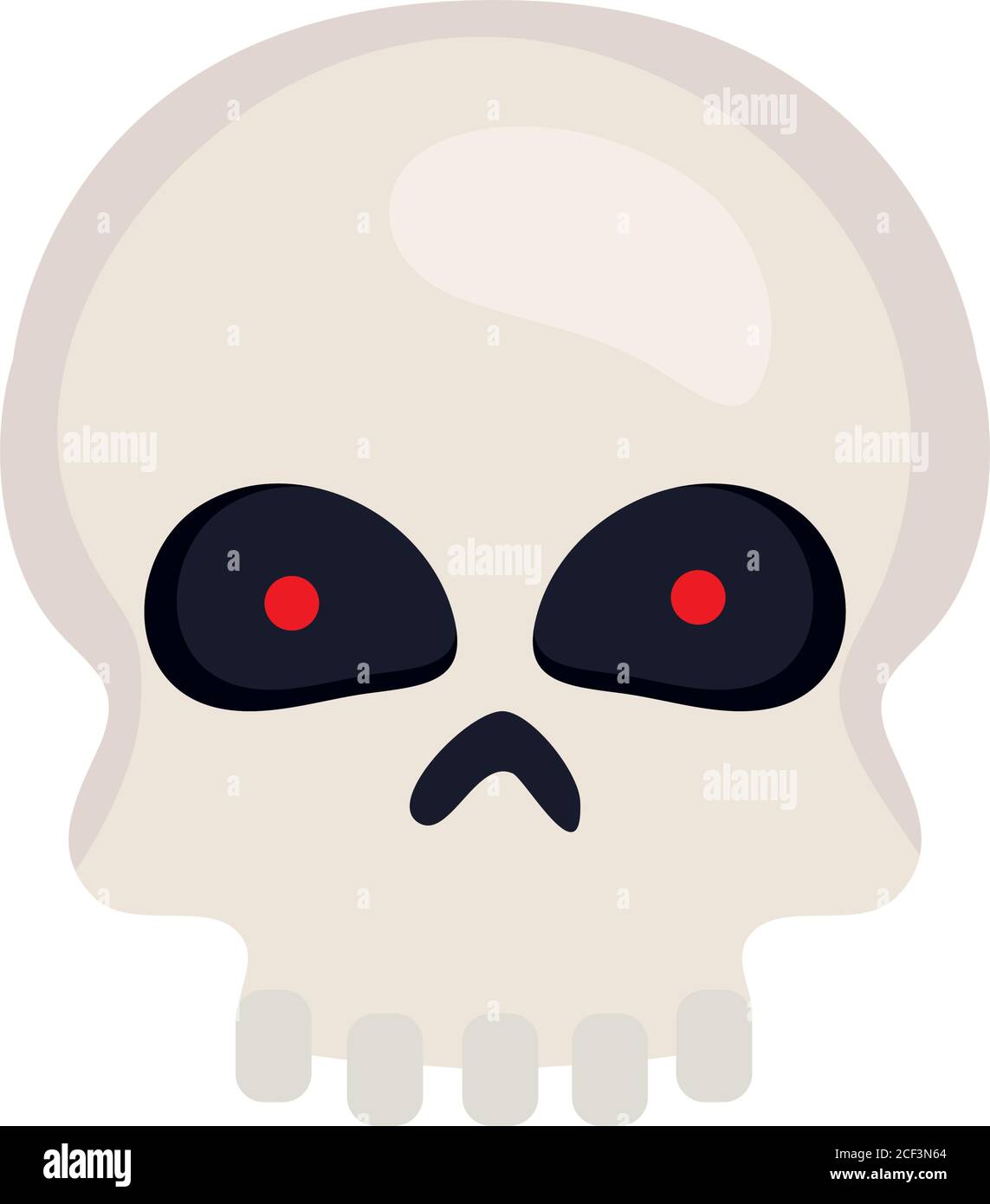 halloween, skull icon in white background Stock Vector Image & Art - Alamy