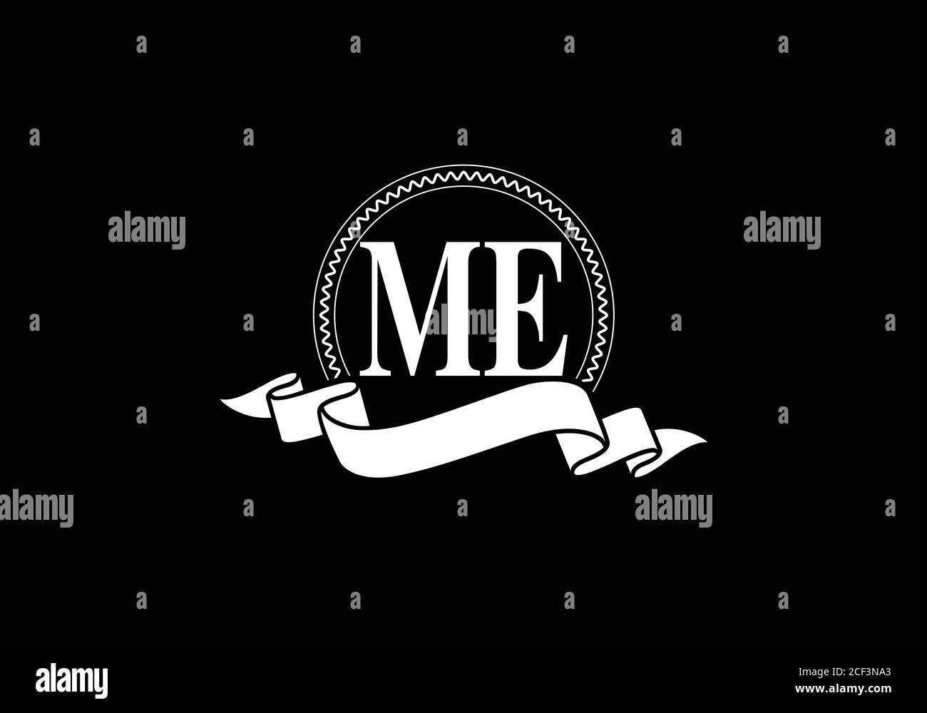 M E letter sign symbol. Initial Letter M E Logo Design Vector Template ...