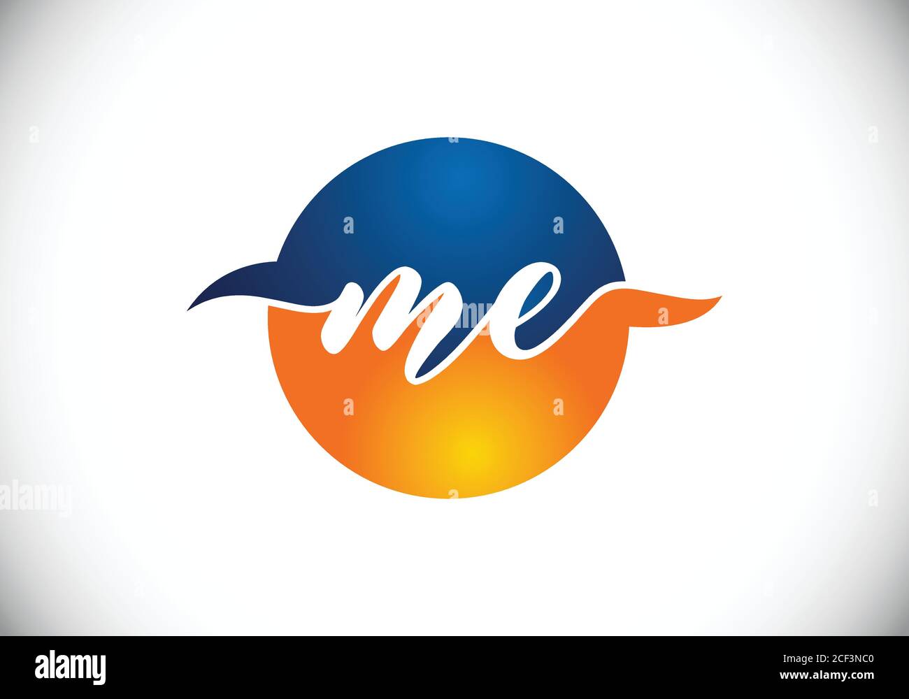 M E letter sign symbol. Initial Letter M E Logo Design Vector Template ...