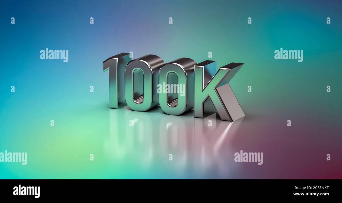 100k banner hi-res stock photography and images - Alamy