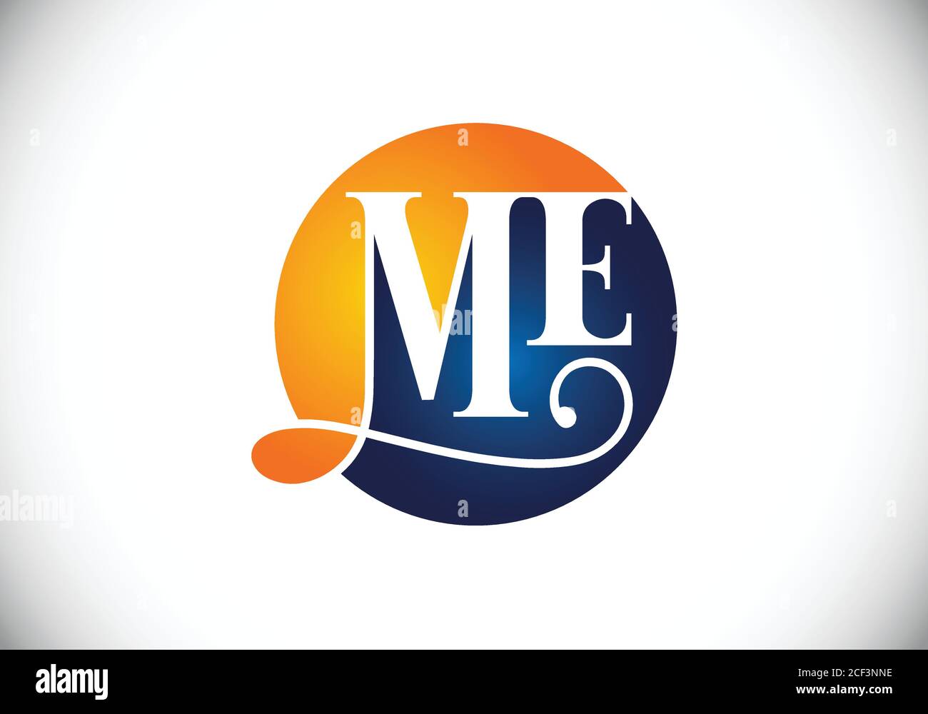 M E letter sign symbol. Initial Letter M E Logo Design Vector Template ...