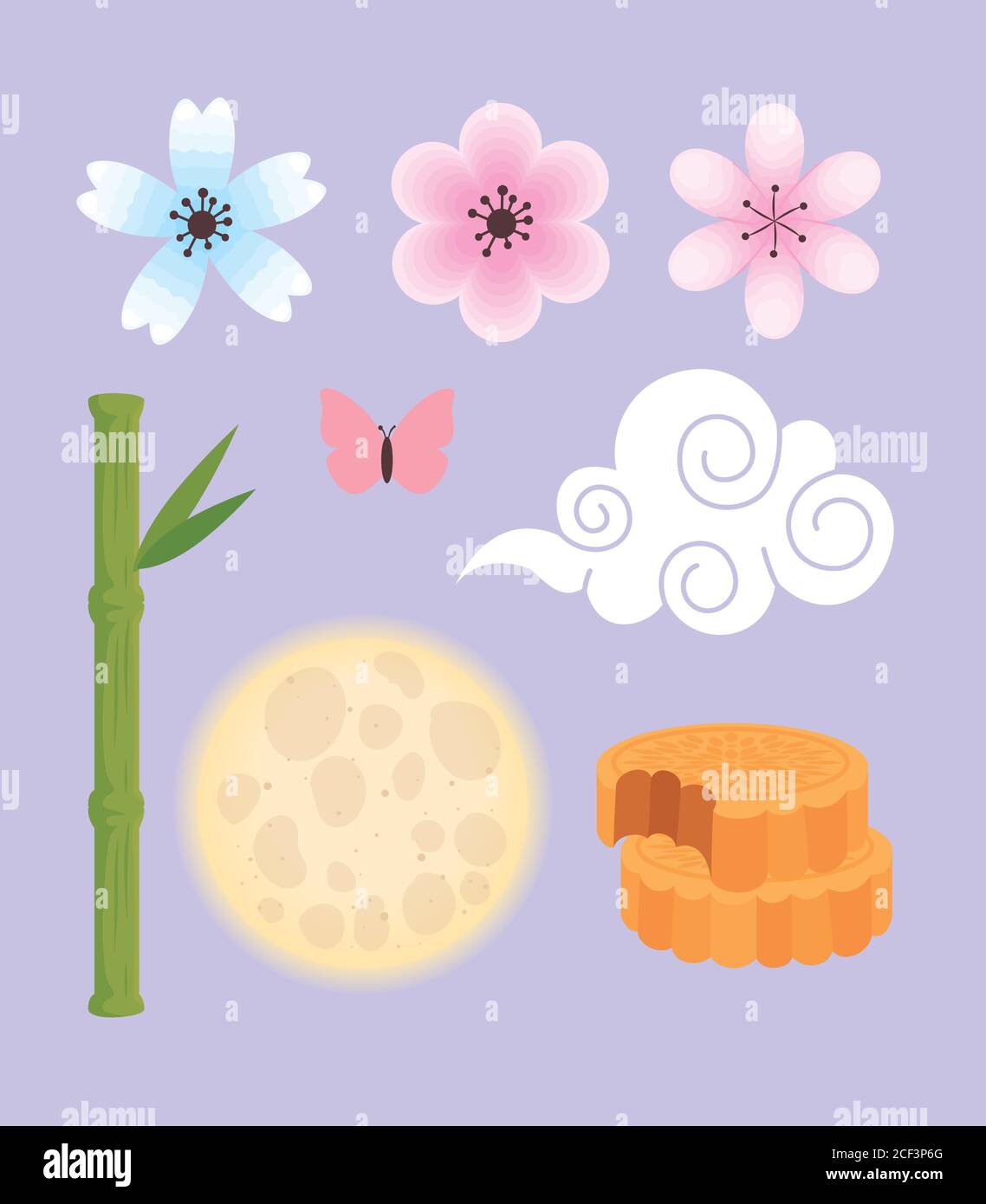 Chinese mooncakes Stock Vector Images - Alamy