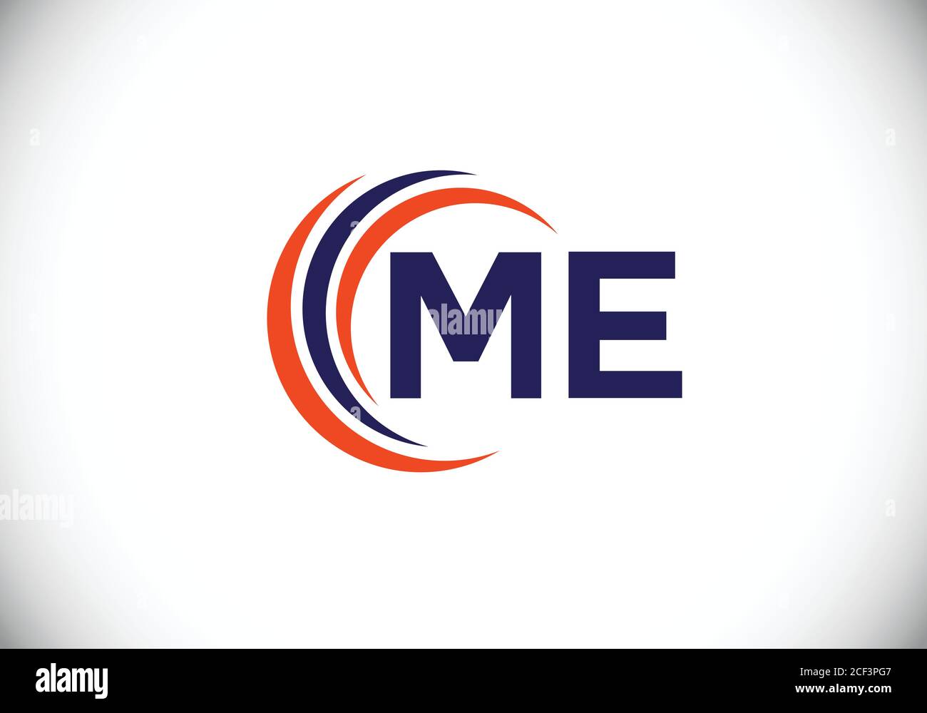 M E letter sign symbol. Initial Letter M E Logo Design Vector Template ...