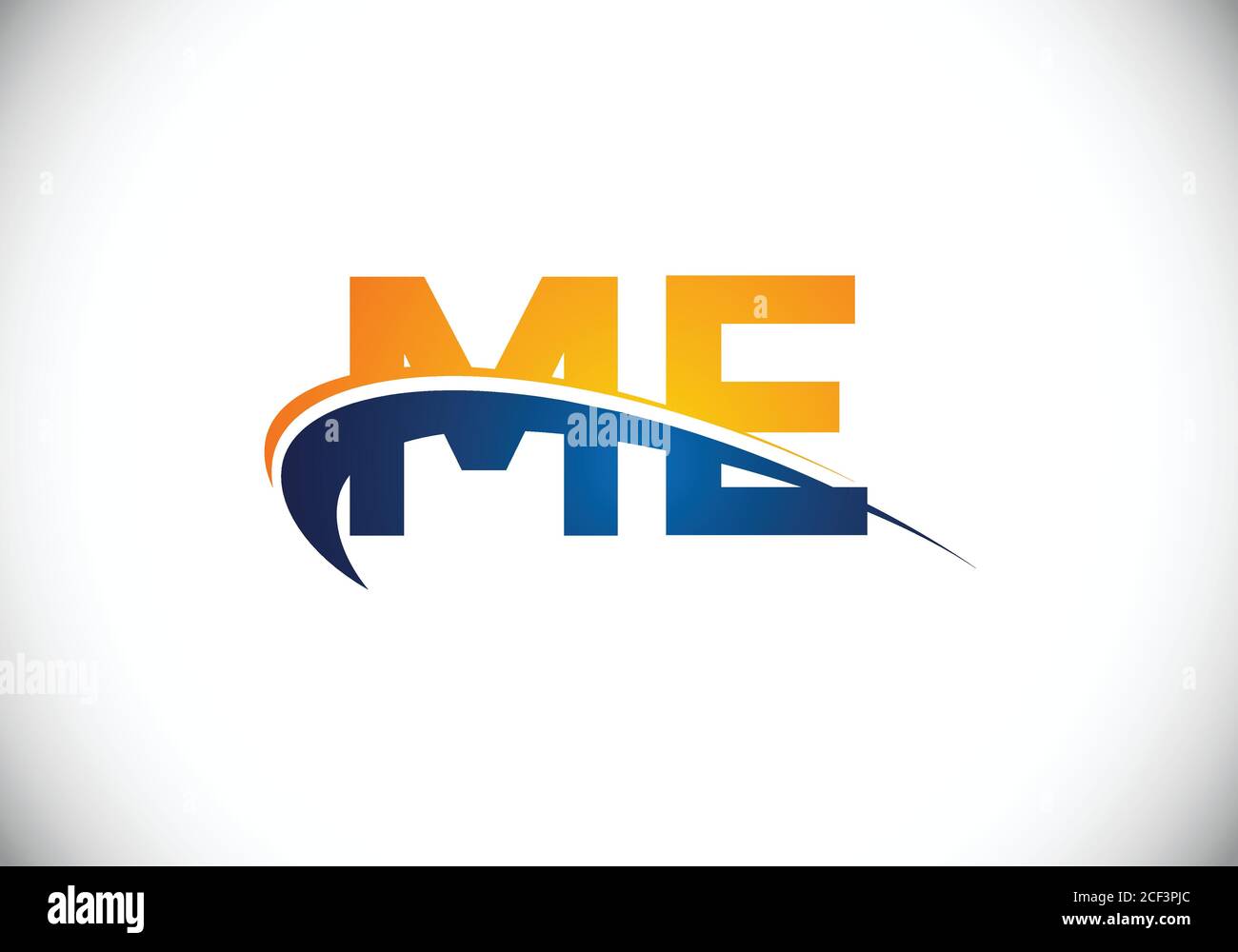 M E letter sign symbol. Initial Letter M E Logo Design Vector Template ...