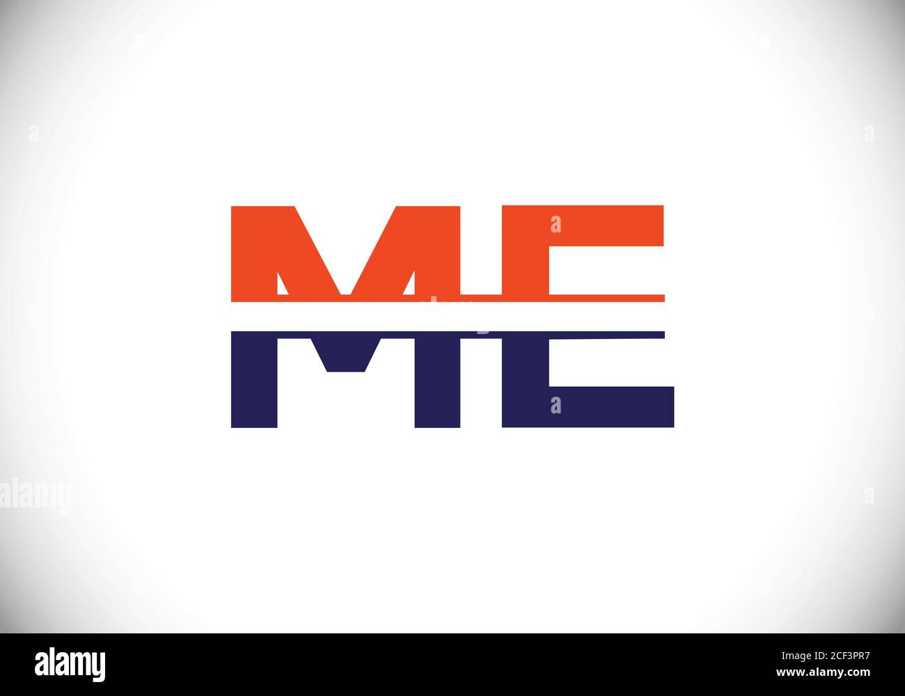 M E letter sign symbol. Initial Letter M E Logo Design Vector Template ...