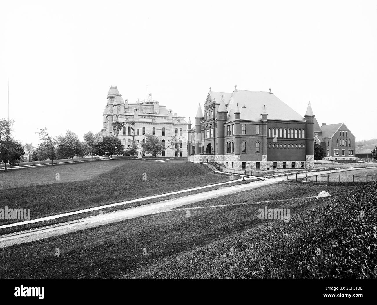 Library and Hall of Languages, Syracuse University, Detroit Publishing ...