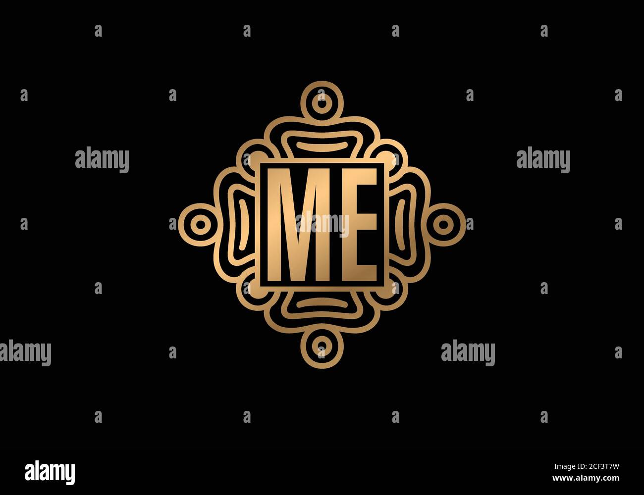 M E letter sign symbol. Initial Letter M E Logo Design Vector Template ...