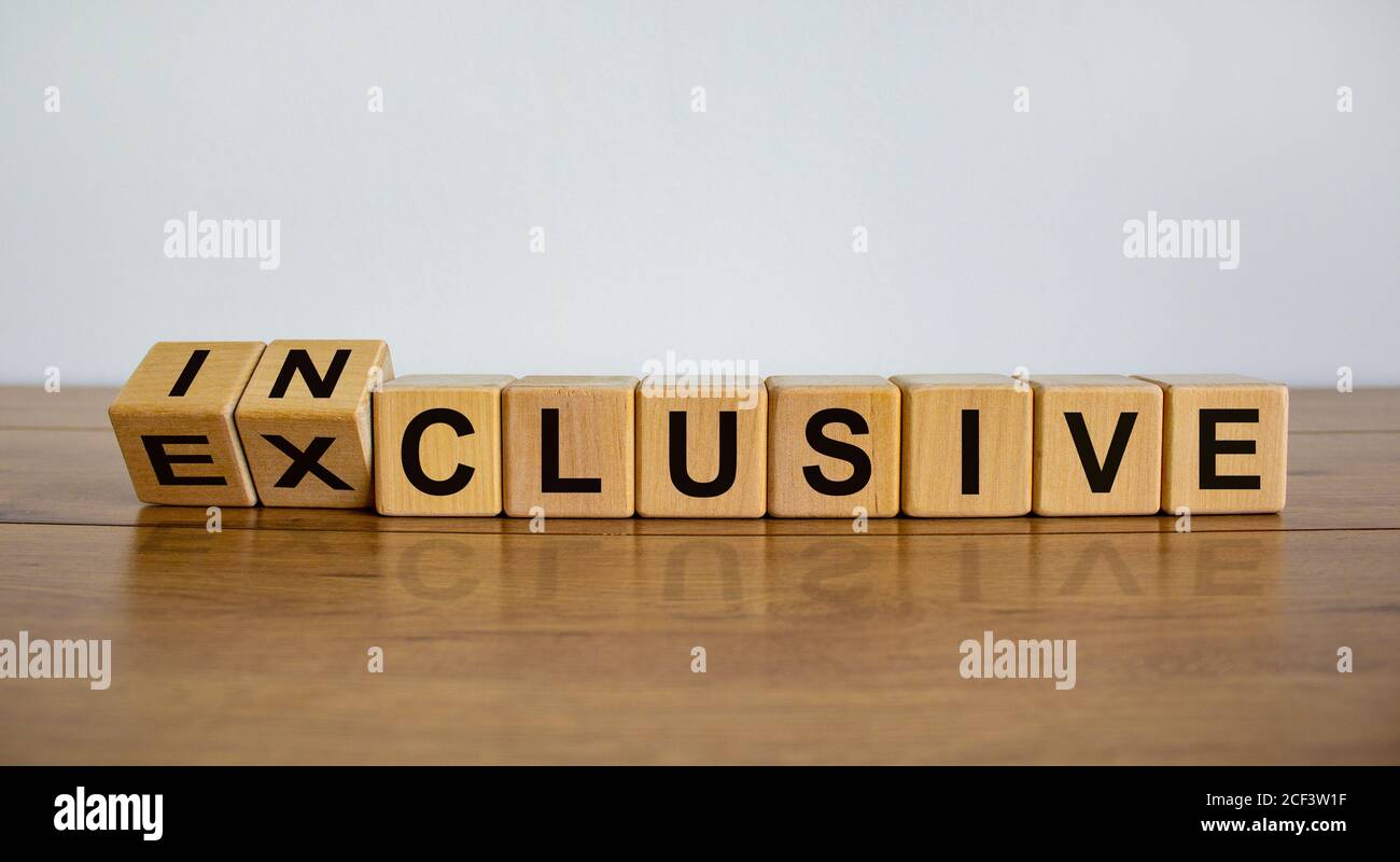 Symbol for a better inclusive. Inverted cube and changed word exclusive ...