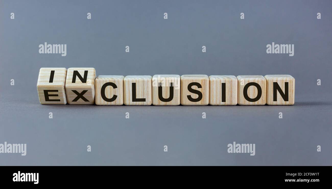 Symbol for a better inclusion. Inverted cube and changed word exclusion ...