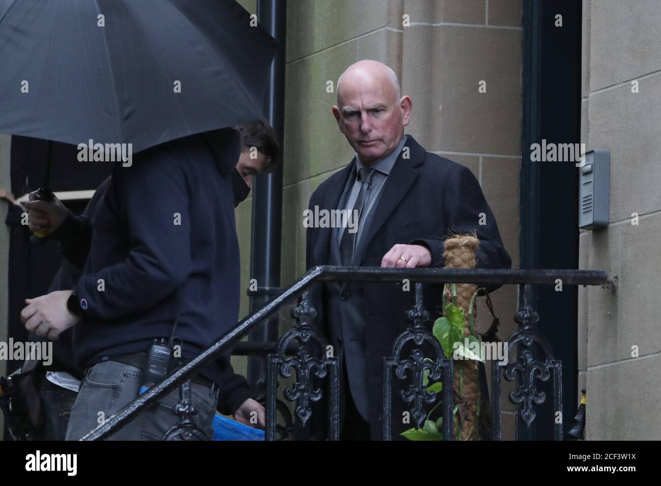 Actor Gary Lewis on the set of the new BBC thriller Vigil which is ...
