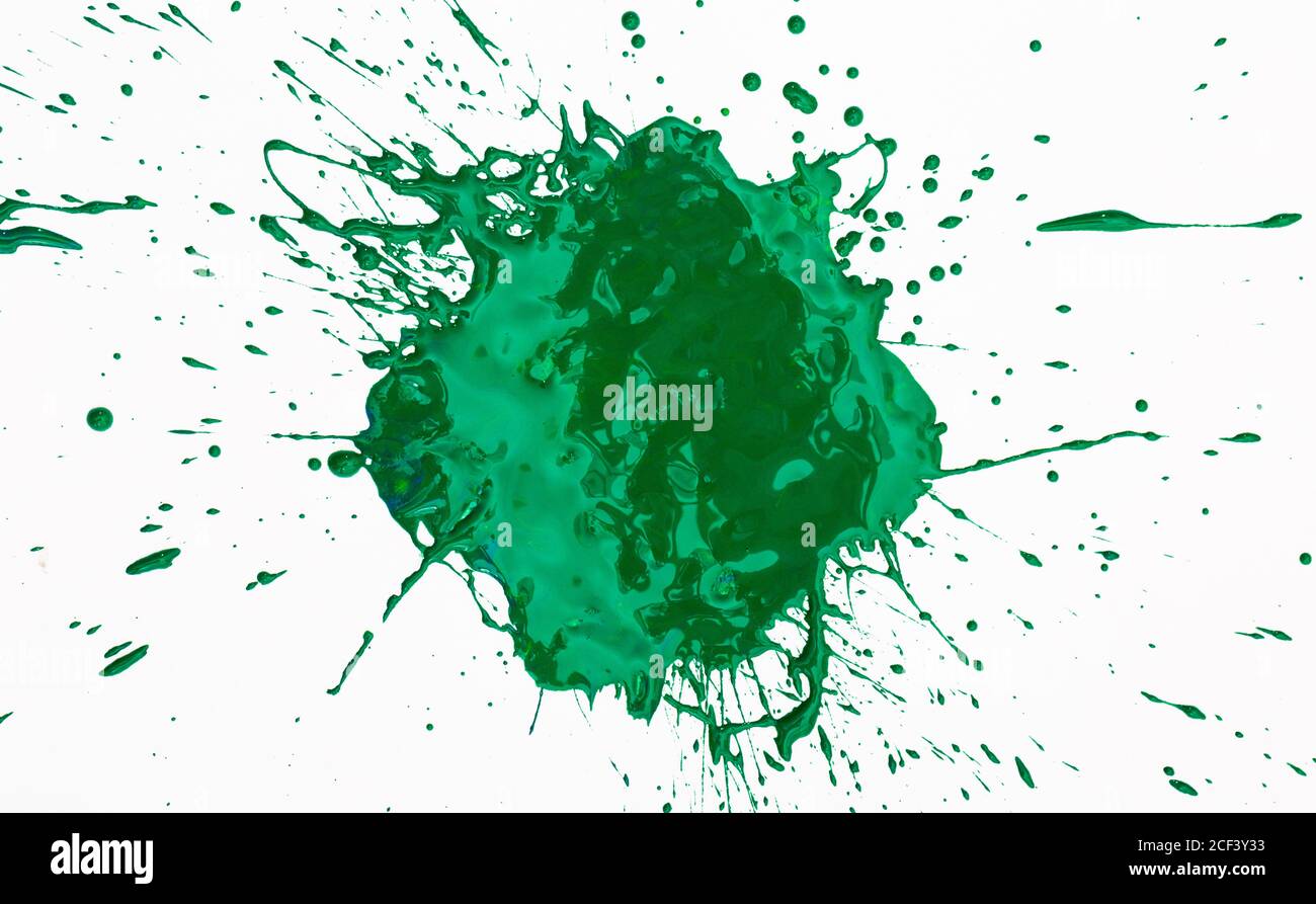 Pastel green paint splatter Cut Out Stock Images & Pictures - Alamy