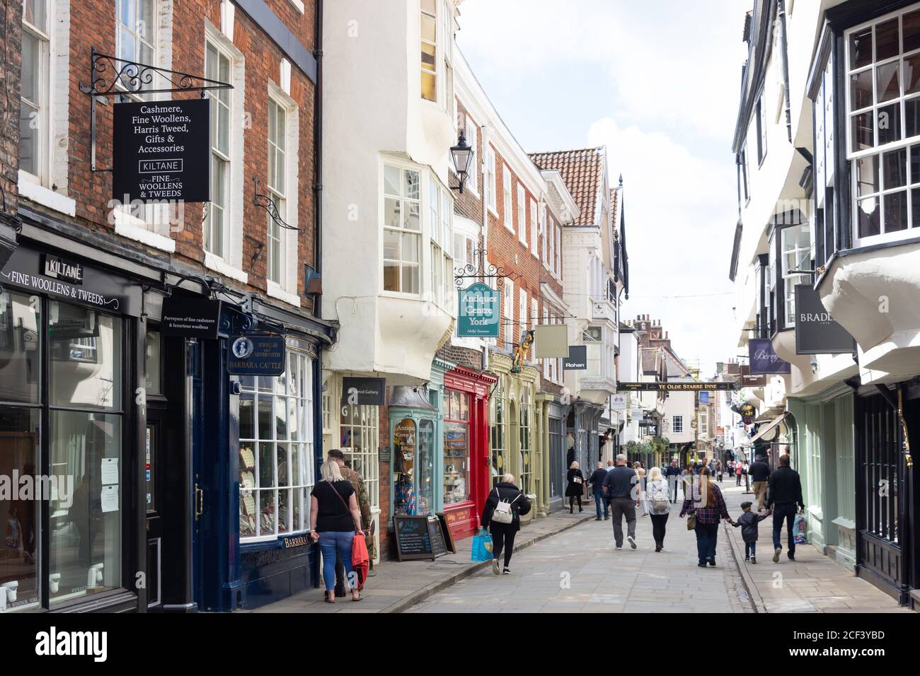 Stonegate, York, North Yorkshire, England, United Kingdom Stock Photo ...