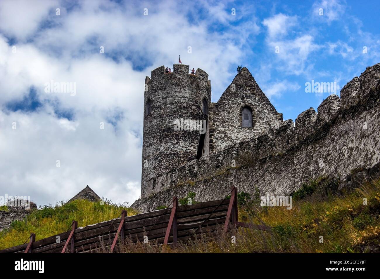 View of tower of Bezdez castle in the Czech Republic Stock Photo - Alamy