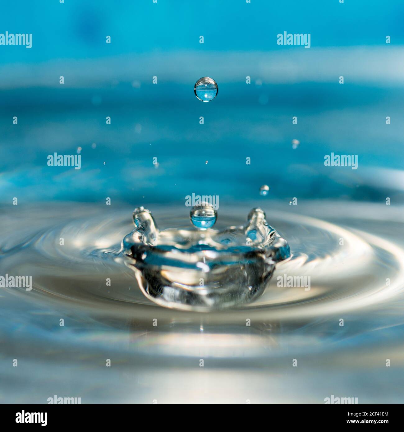 close up conceptual photo of water drops splashing Stock Photo - Alamy