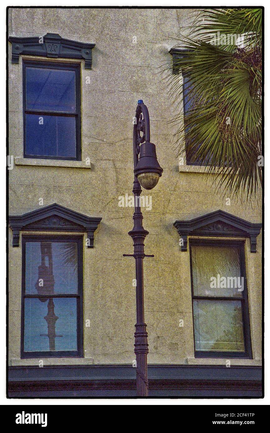 Savannah street light, ,Savanna, Georgia, USA Stock Photo - Alamy