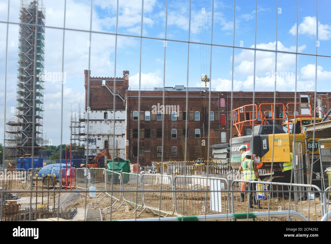 Renovation work in progress at The Horlicks Factory, Slough, Berkshire ...