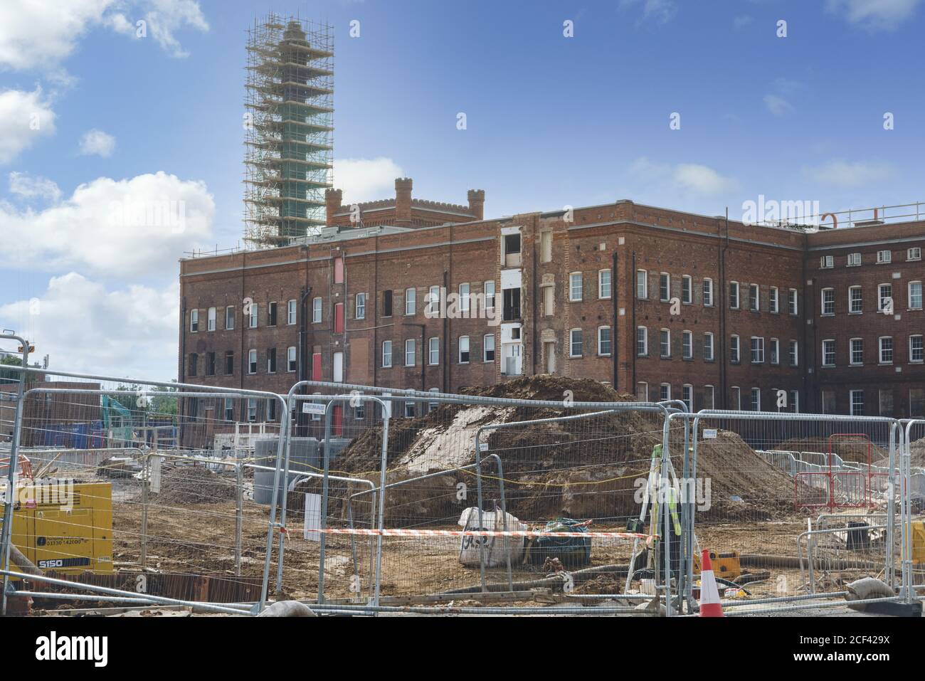 Renovation work by Berkley Homes in progress at The Horlicks Factory ...