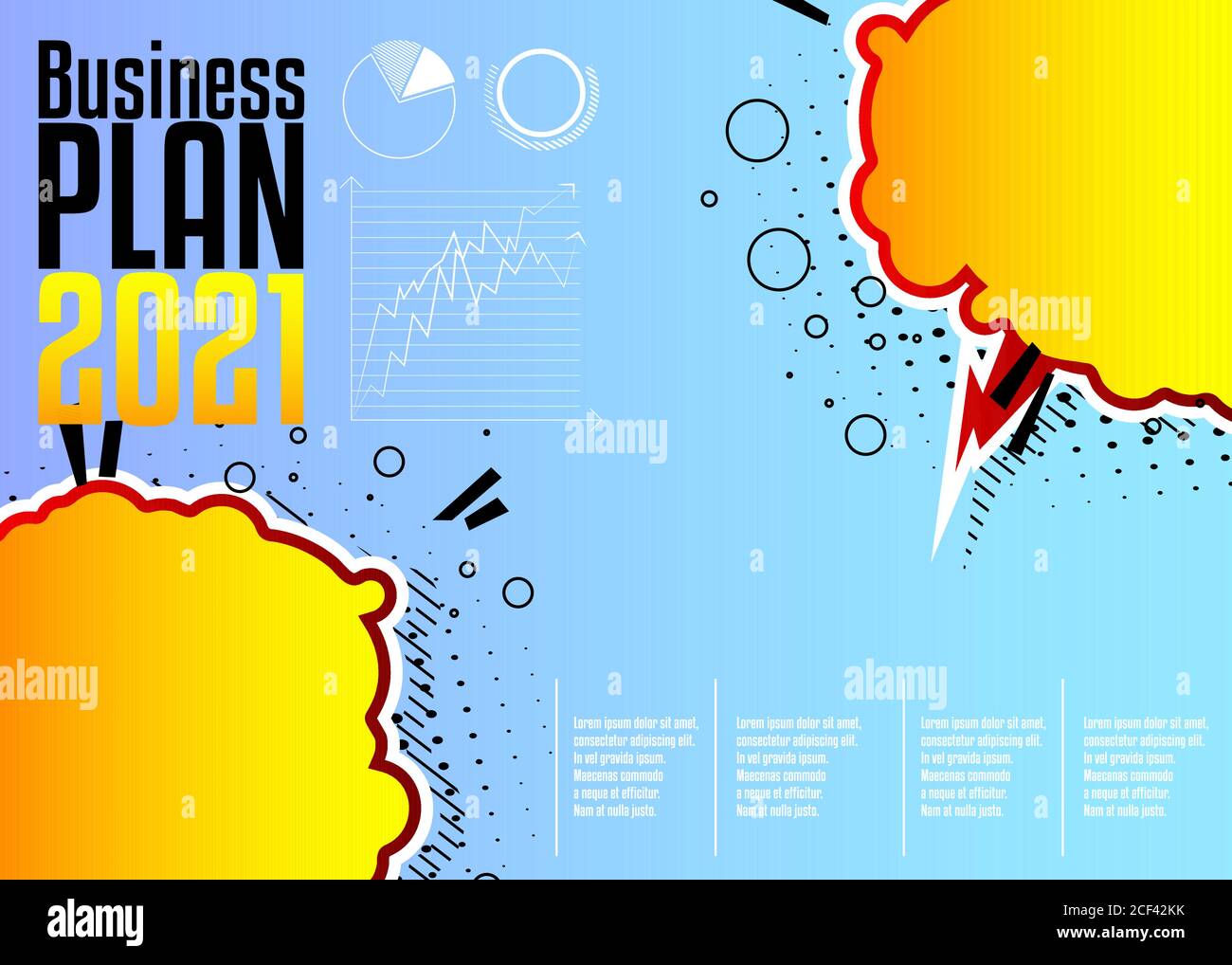 Comic book business presentation template. Vector graphic for company ...