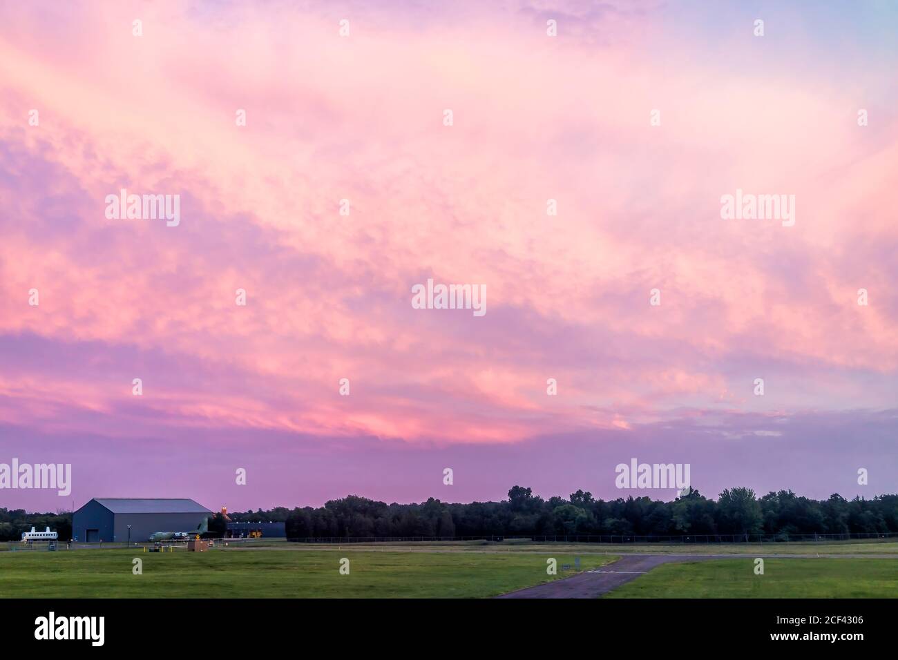 Dulles, USA - June 13, 2018: Dulles International Airport, IAD, runway ...