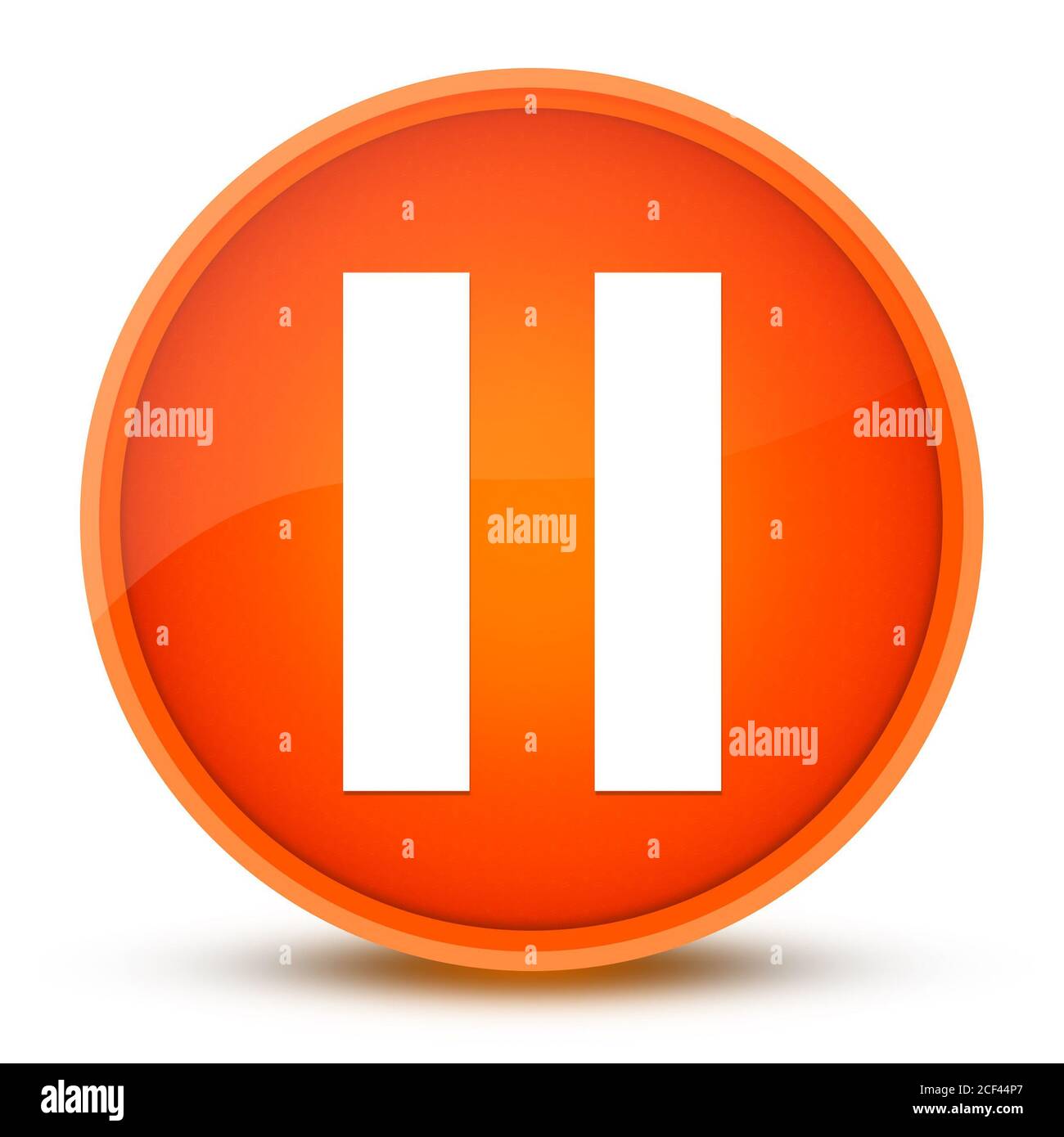 Pause button icon black Cut Out Stock Images & Pictures - Alamy