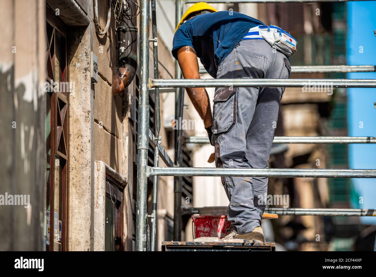 Rome, Italy - September 4, 2018: Italian street outside in historic ...