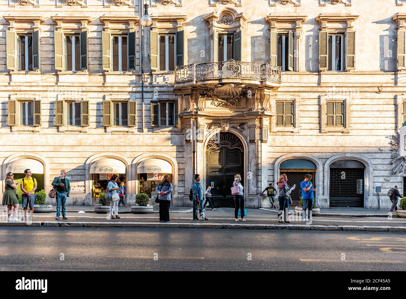 Rome, Italy - September 5, 2018: Italian street in historic city in ...