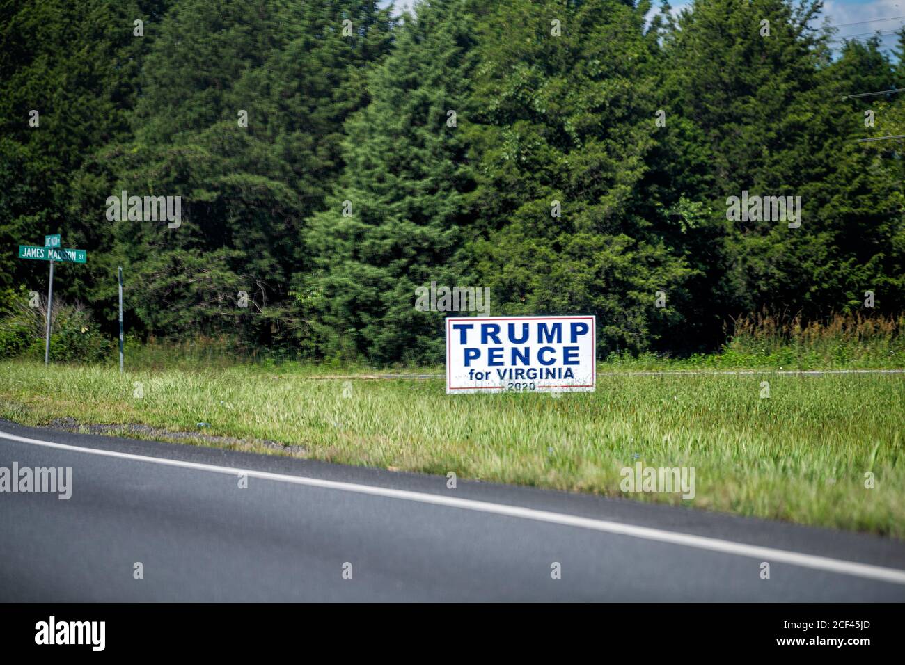 Remington, USA - August 30, 2020: Presidential election political ...