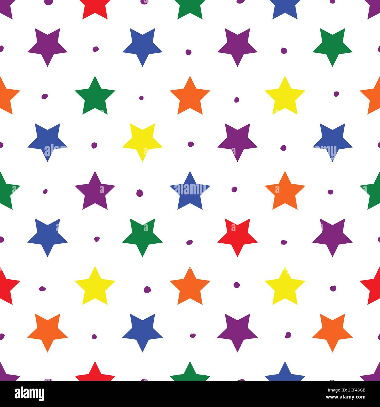 Stars with dots seamless pattern. Abstract geometric shape texture ...