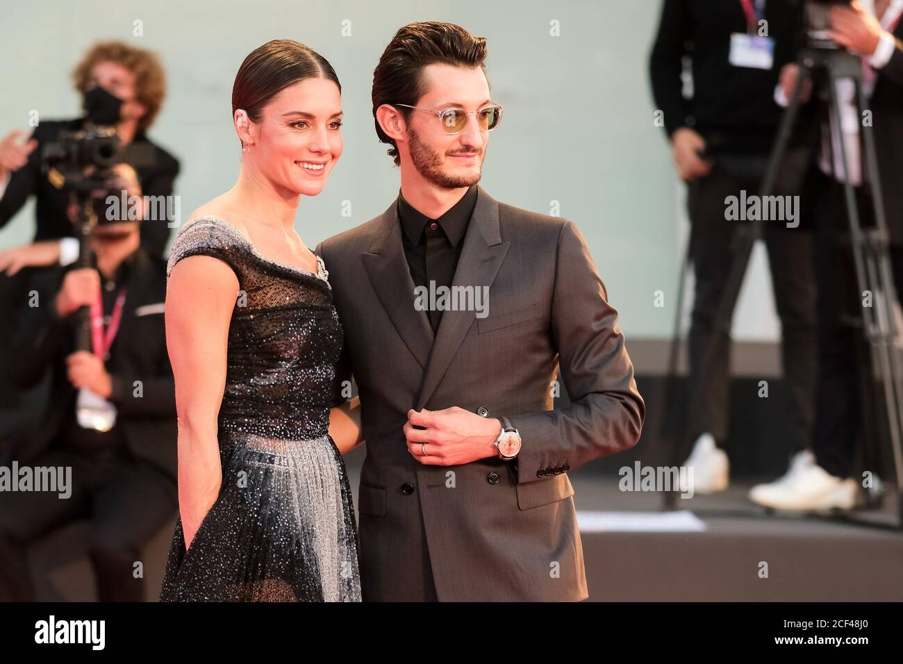 Palazzo del Cinema, Lido, Venice, Italy. 3rd Sep, 2020. Pierre Niney ...