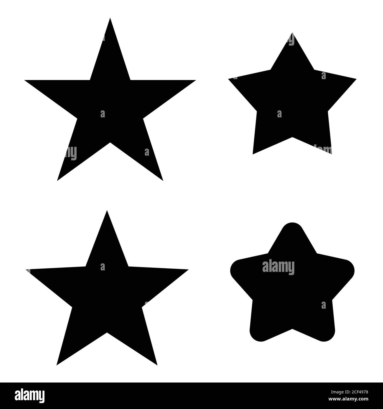 Star icon silhouette set Stock Vector Image & Art - Alamy