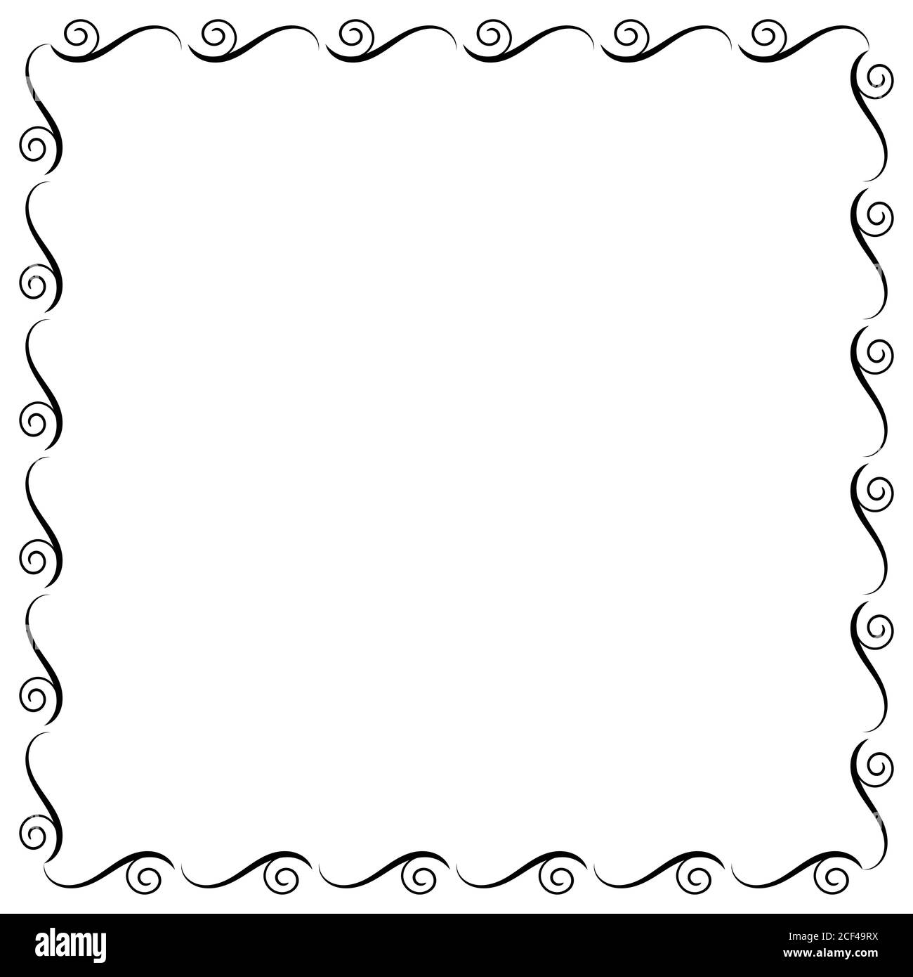 Curly Clipart Divider