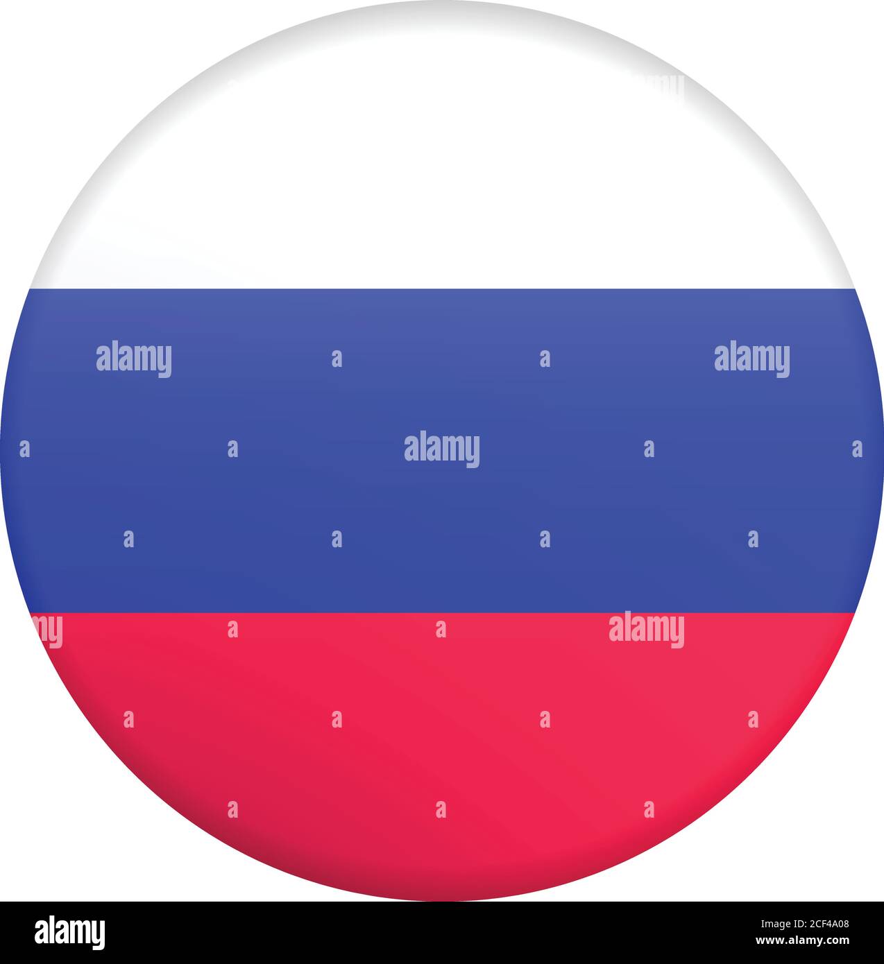 Russia Flag. Flag Glossy Button Stock Vector Image & Art - Alamy