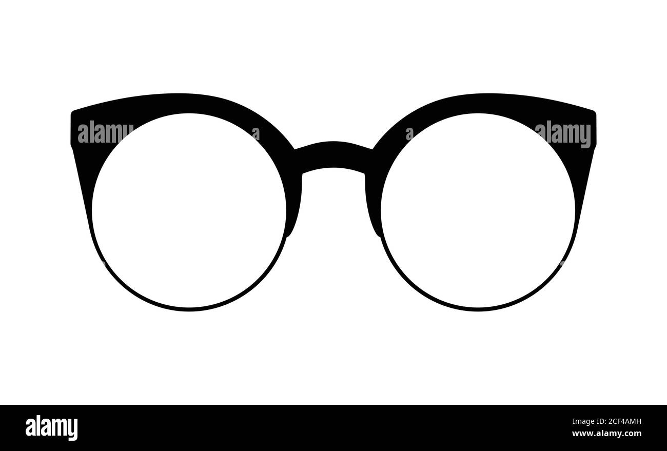 Glasses vector. Accessory art black collection cool flat design. Vector ...