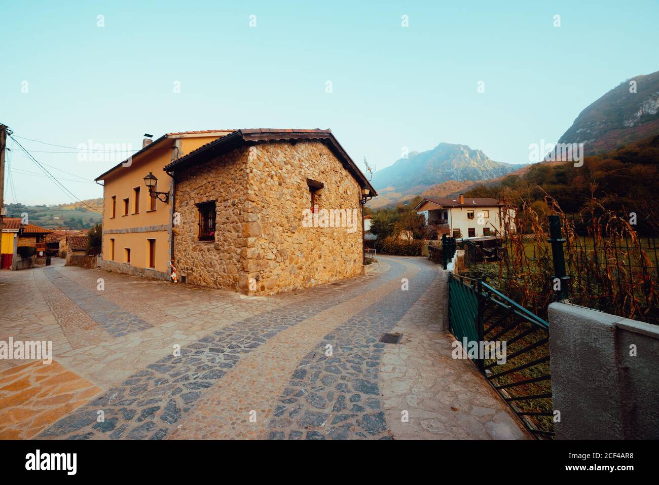 Sunny day in small town hi-res stock photography and images - Alamy