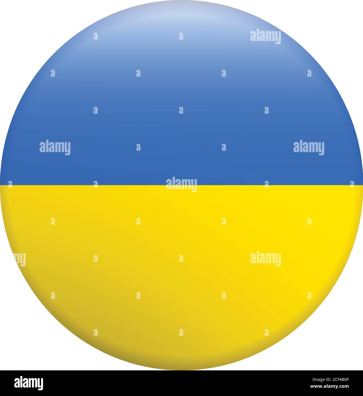 Flag of Ukraine. Vector illustration. Flag Glossy Button Stock Vector ...