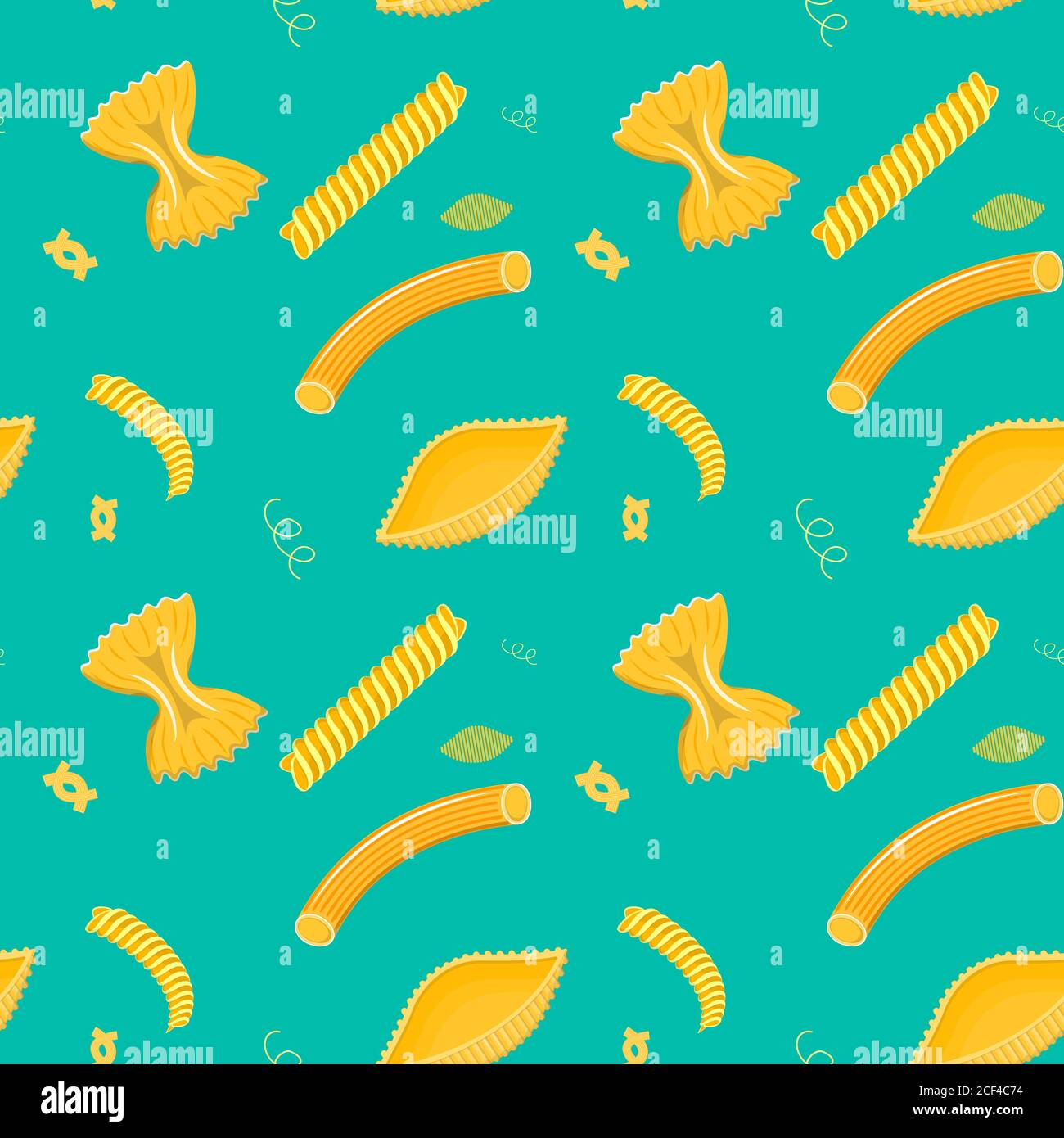 Pattern on the topic of pasta. Seamless pattern for different design ...