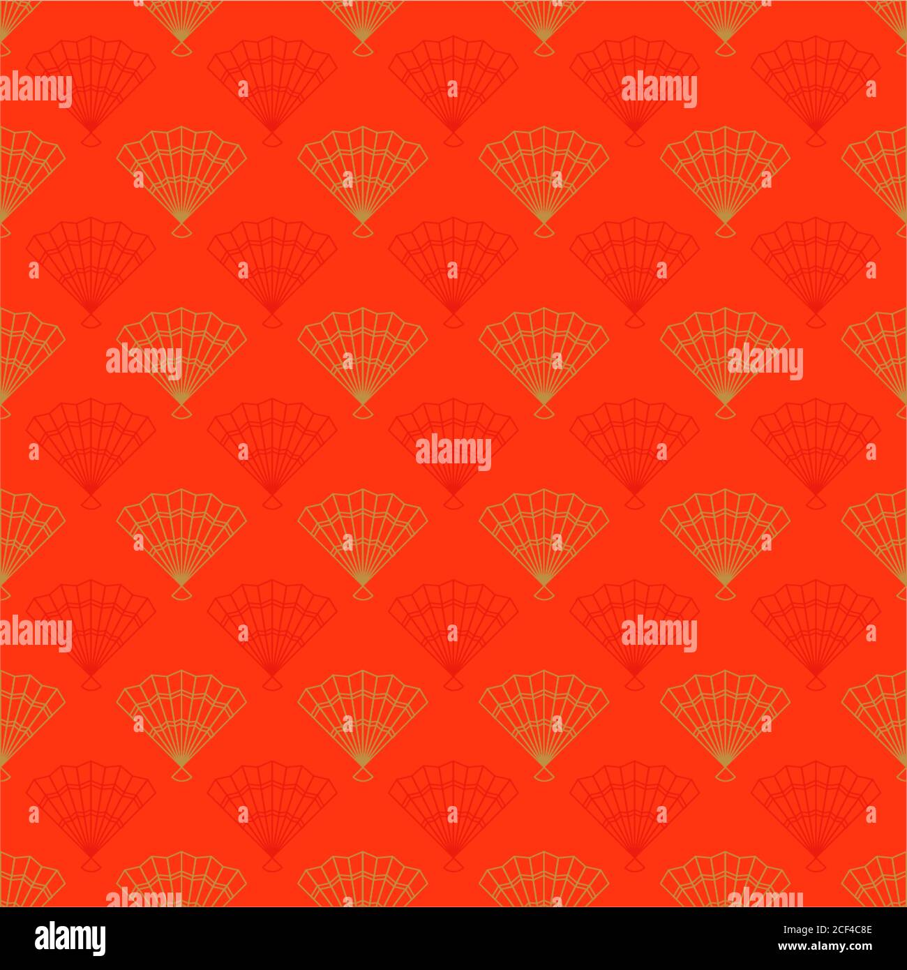 Chinese Pattern with gold Fan. Traditional Chinese decoration Stock ...