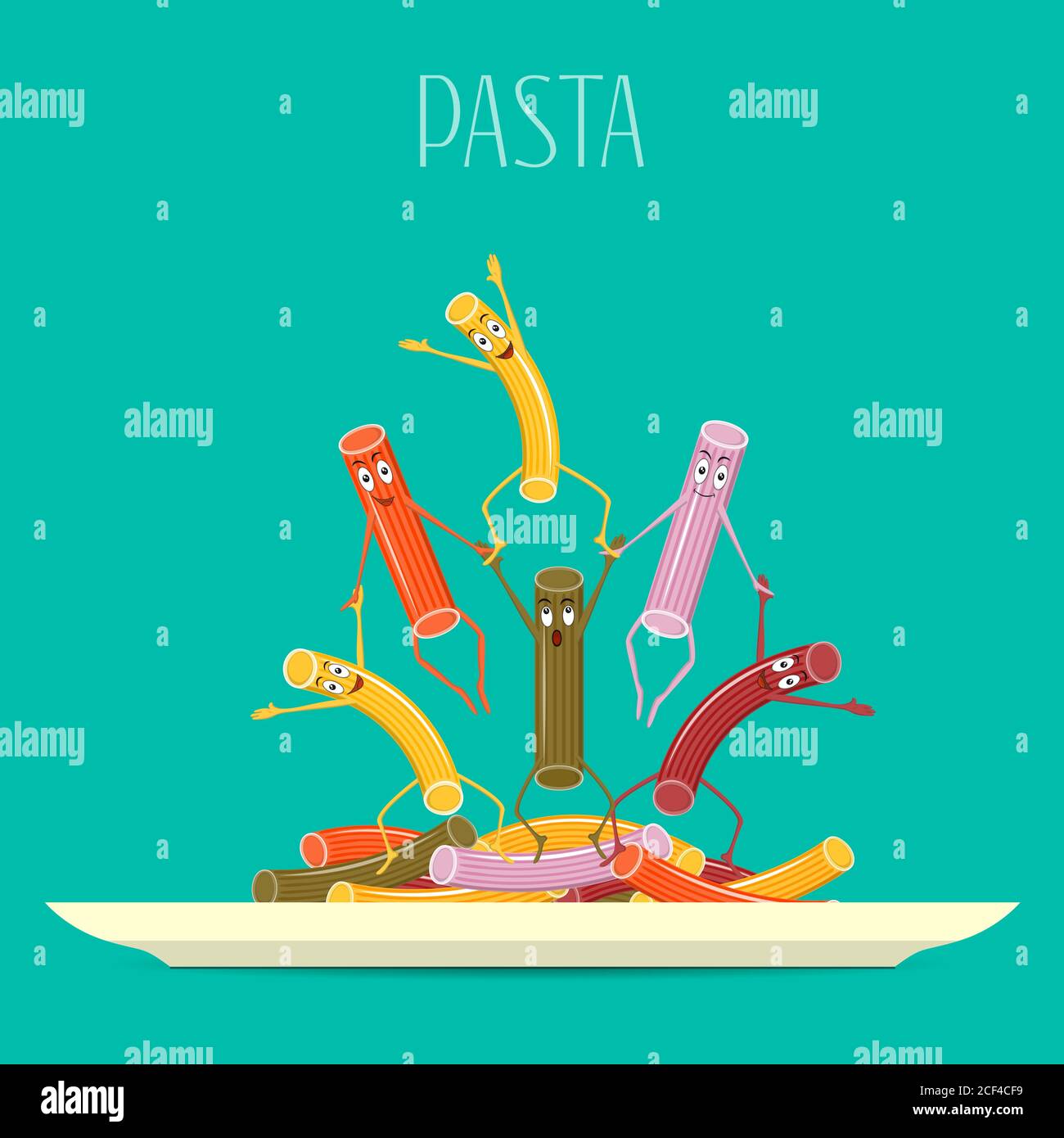 Eating Pasta Cartoon High Resolution Stock Photography and Images - Alamy