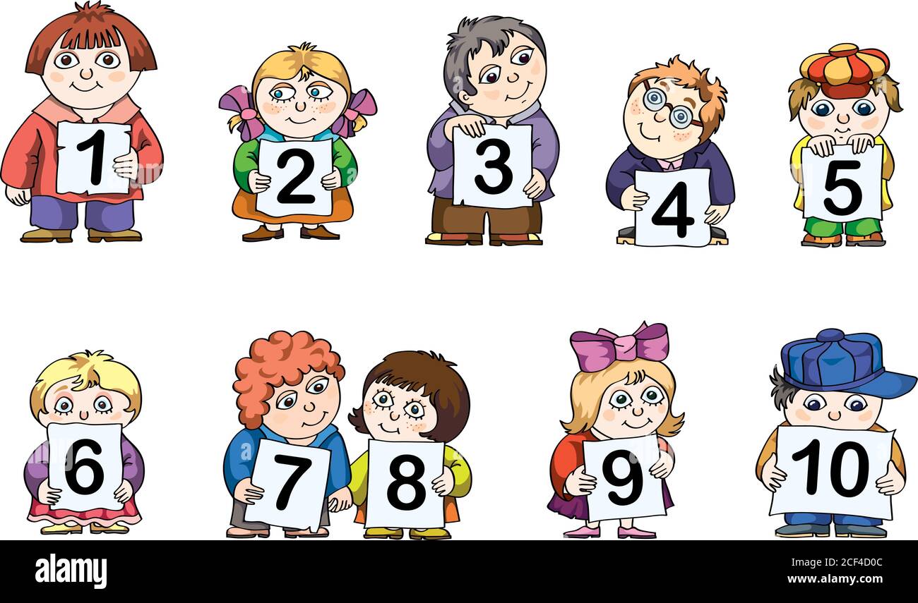 Children, boy, girl, school, teaching, training, reckoning, play ...