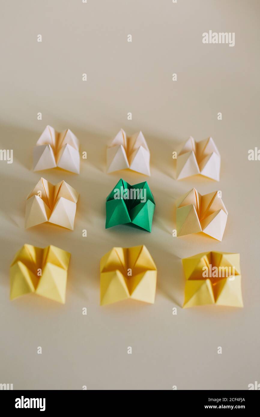 Set of paper origami Stock Photo - Alamy