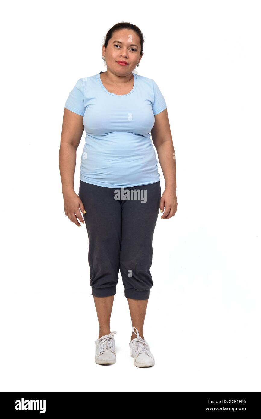 Overweight hispanic woman Cut Out Stock Images & Pictures - Alamy