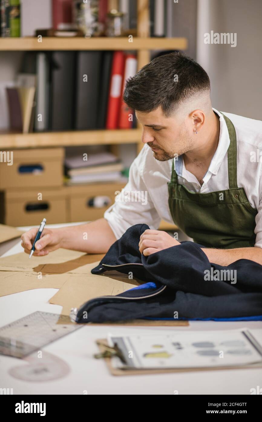 Male dressmaker sewing pattern hi-res stock photography and images - Alamy