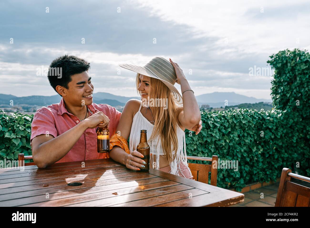 Couple having a good time outside hi-res stock photography and images ...
