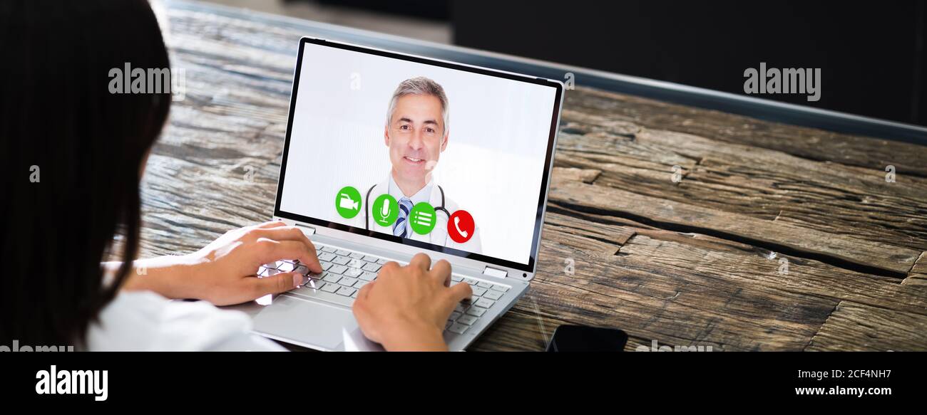 Online Video Consultation With Doctor. Patient Conferencing With ...